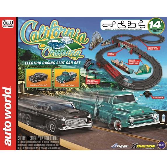 Round 2 LLC HO Slot Racing Sets - 14' California Cruising Pacific Coast ...