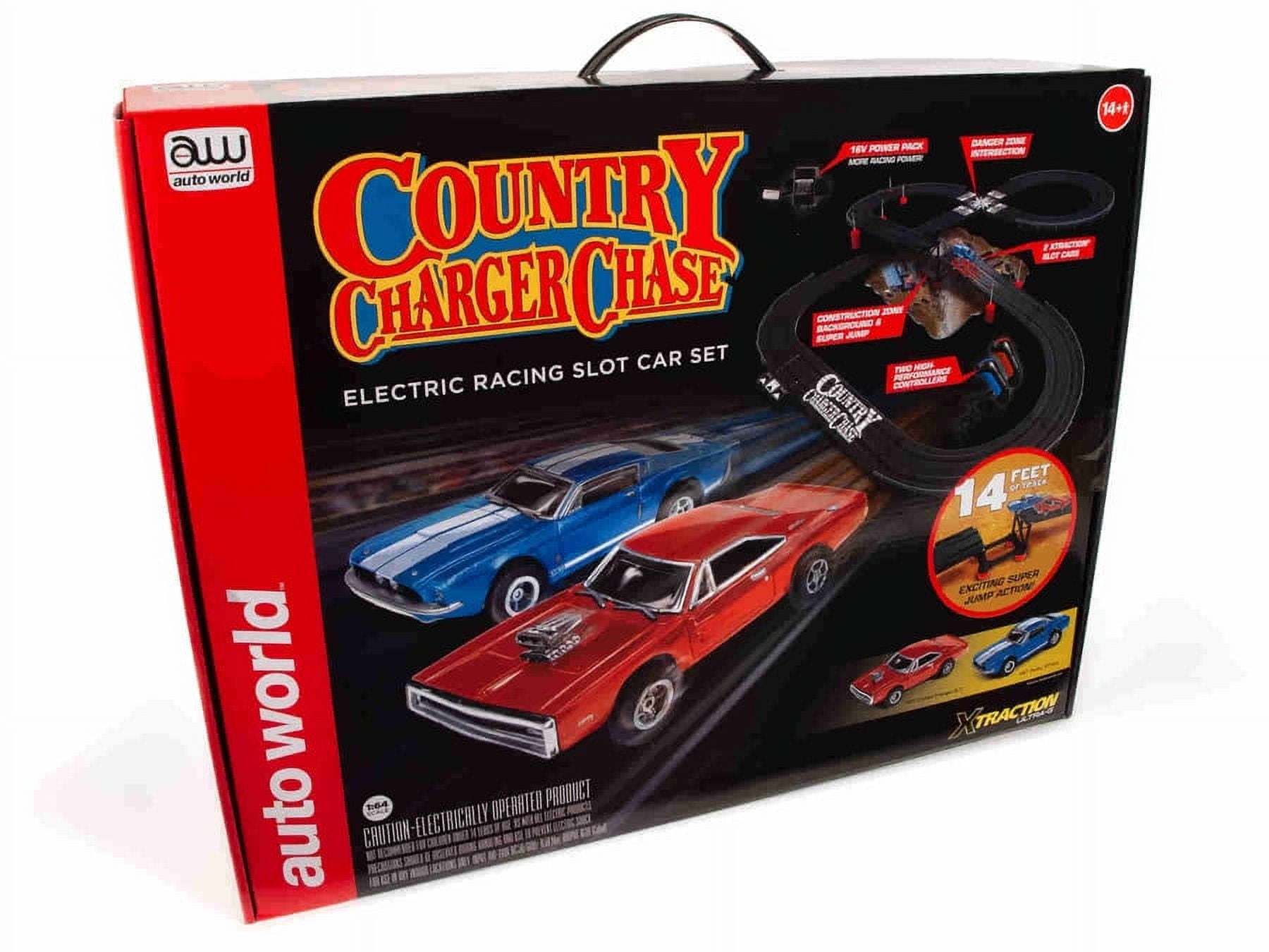 Round 2 LLC 14' County Charger Chase Slot Race Set RDZSRS335 HO Slot ...