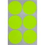 Round 2" inch Neon Yellow Sticker, 50mm labels for Multi-purpose great ...