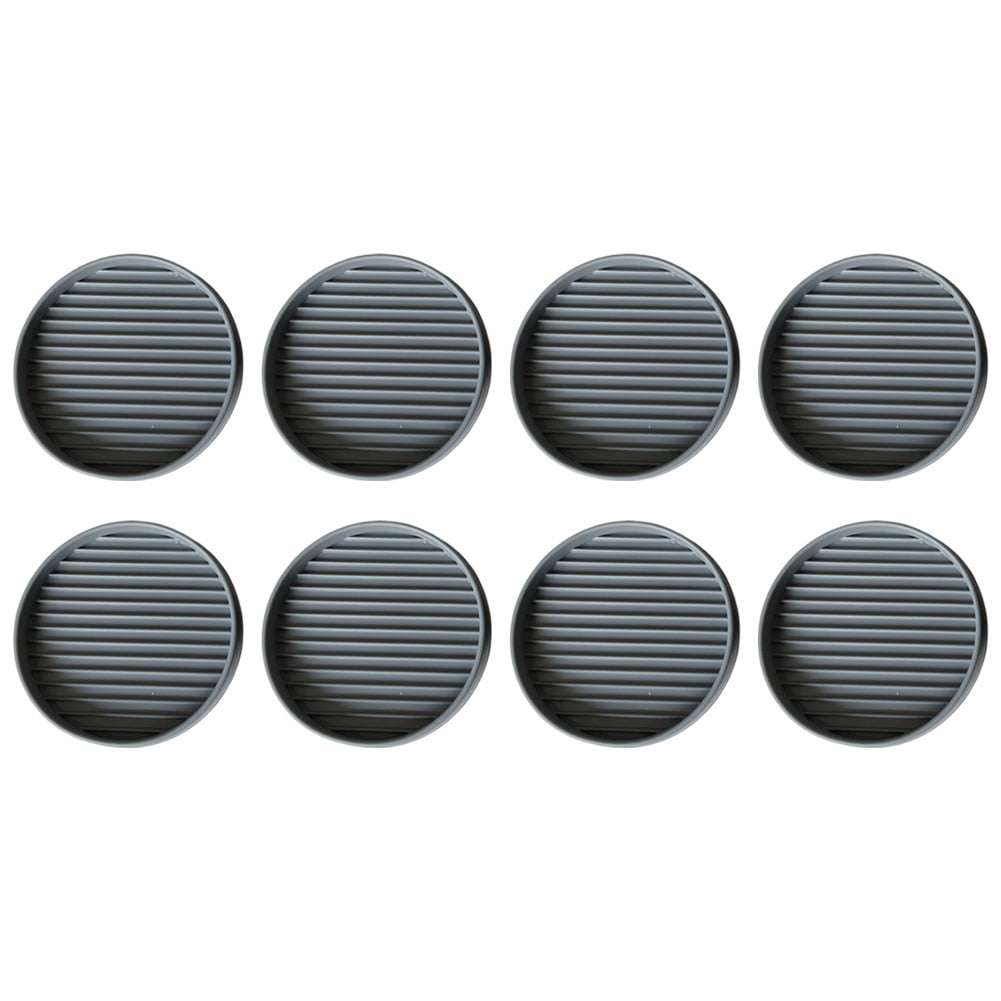 Round 2 inch rubber sofa foot pad with anti-slip strips wooden floor ...