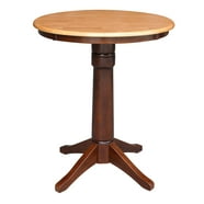 30" Round Pedestal Bar Height Table - Unfinished - Walmart.com