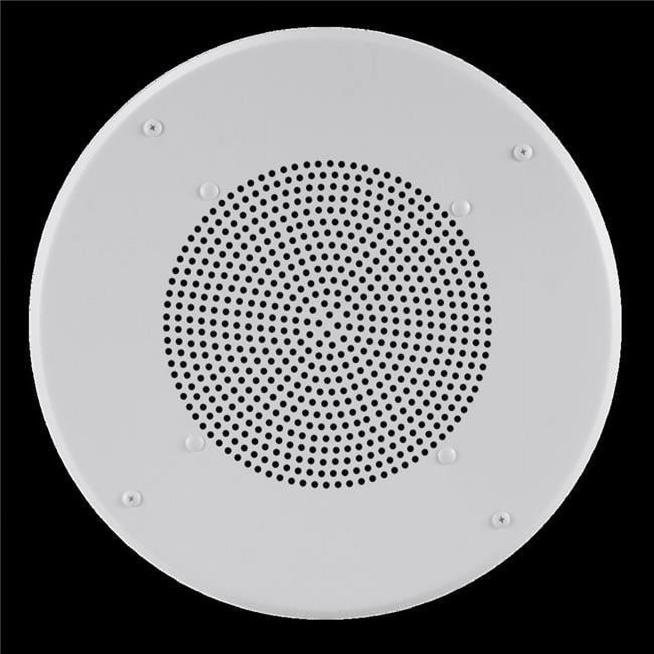 Valcom 8 in. Talkback Ceiling Speaker with Volume Control, White ...