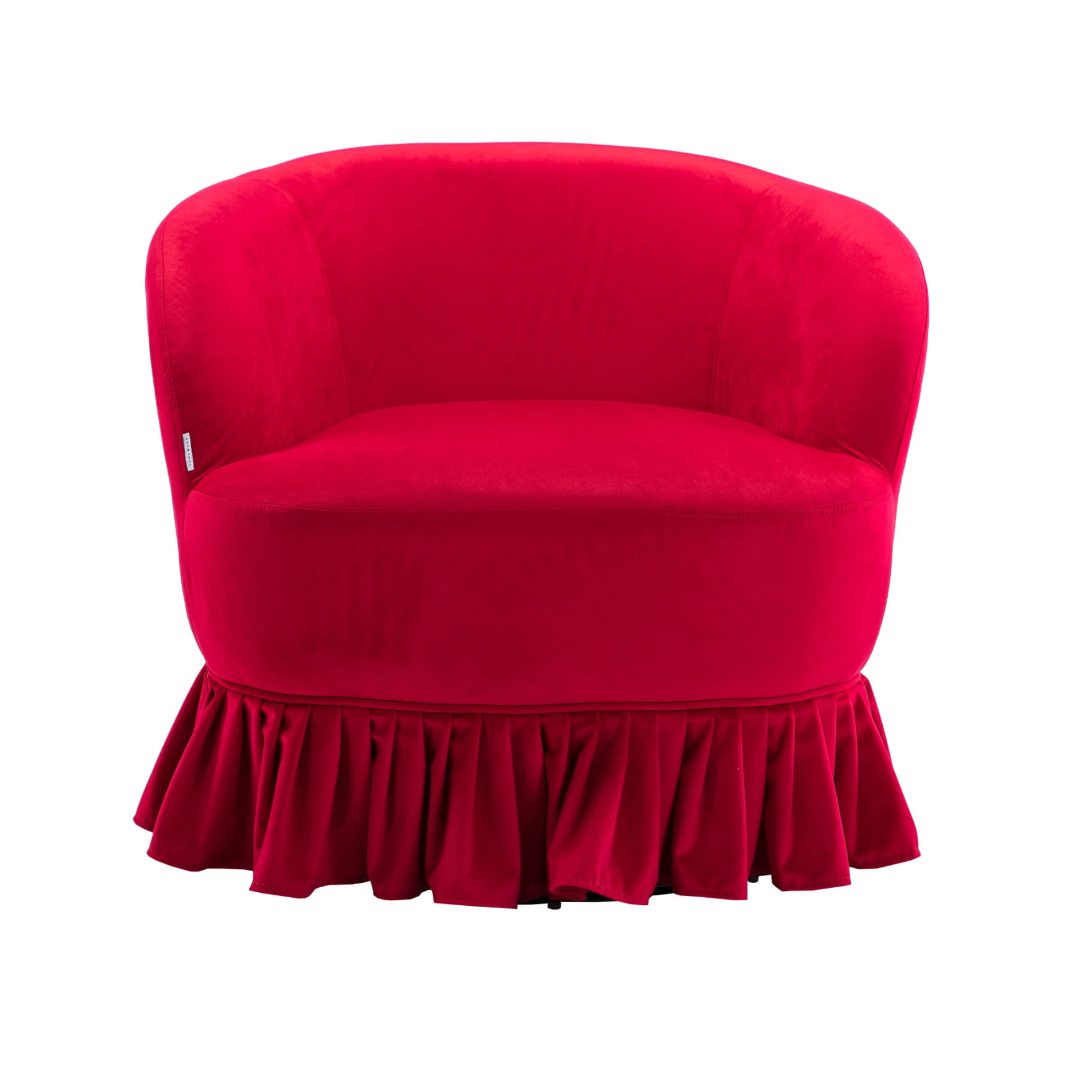 Round Accent Sofa Chair with Armrest, Shell-shaped Swivel Chair for ...