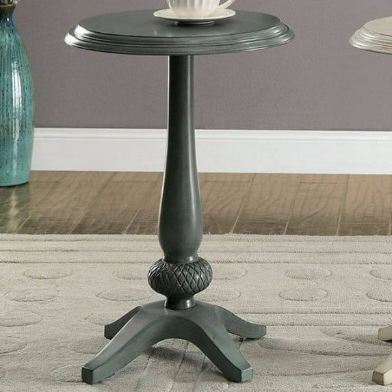 Round Accent Table, Antique Teal - Walmart.com