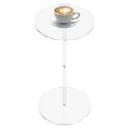 BENTISM 38in Clear Acrylic Console Table, Transparent U-Shape Side ...