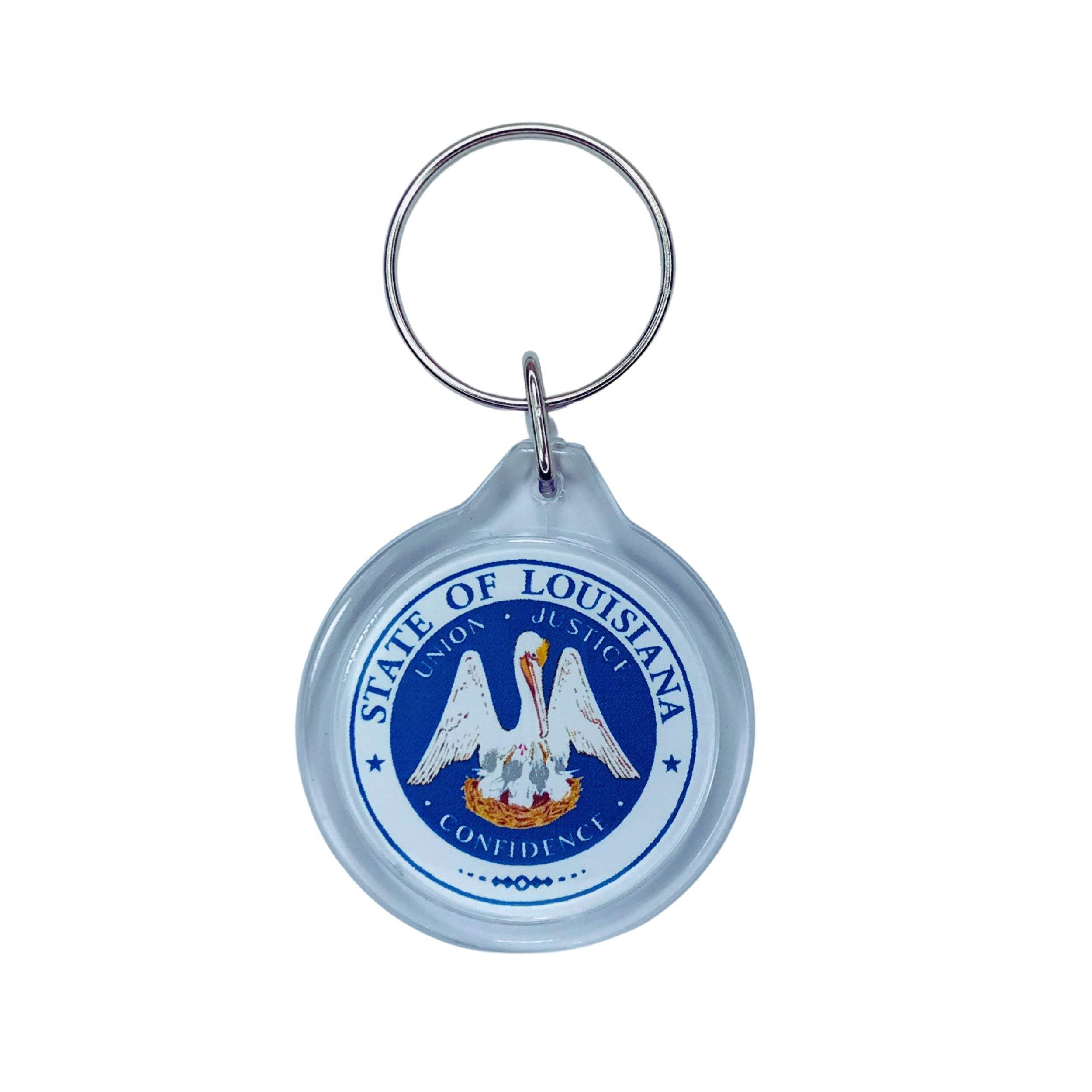 Round Acrylic Keychain - State Seal Louisiana - USA | Acrylic State ...