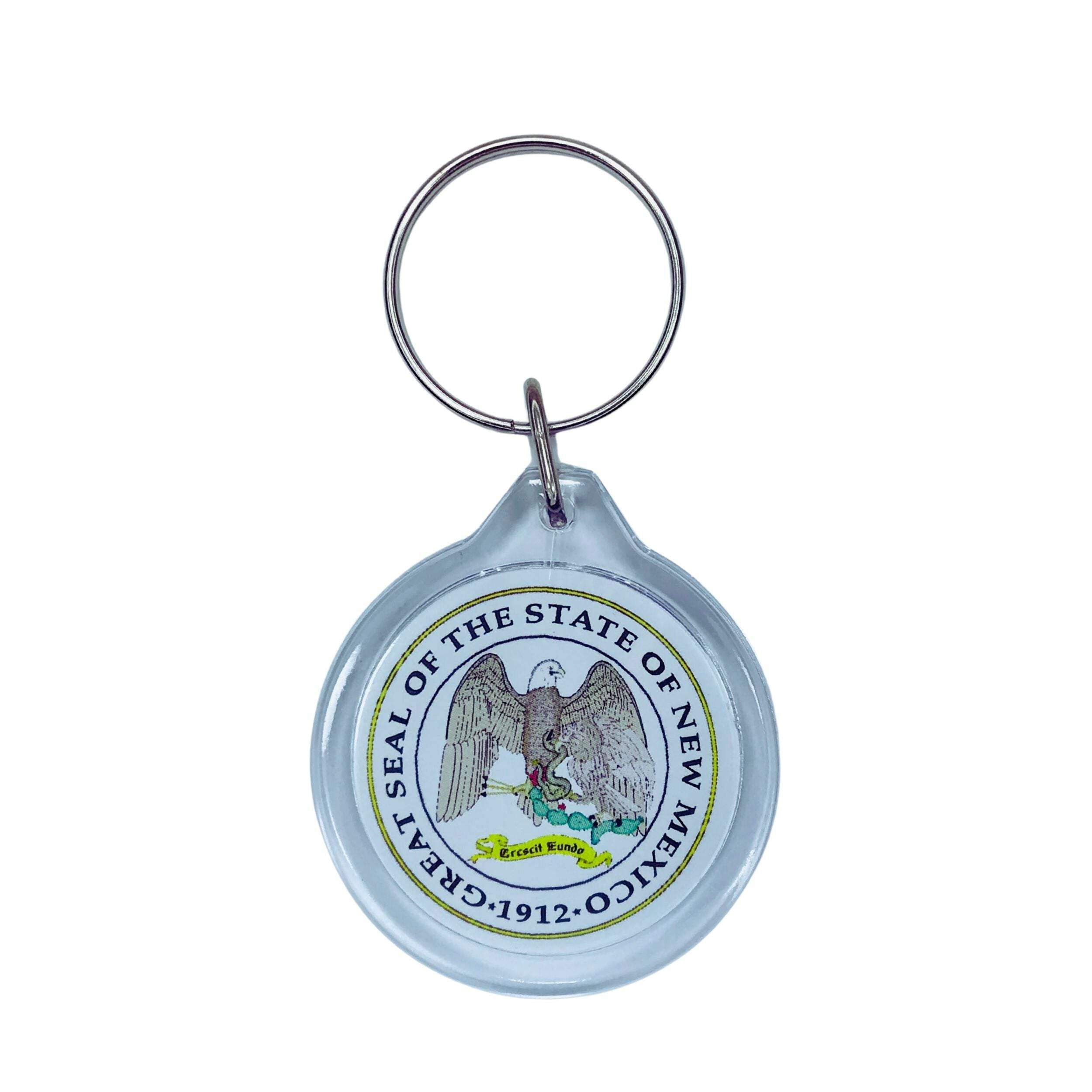 Round Acrylic Keychain - State Seal New Mexico - USA | Acrylic State ...
