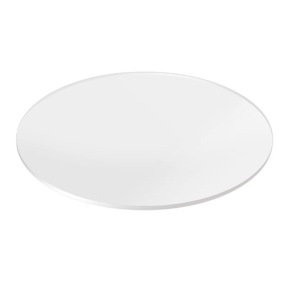 Round Acrylic Plexiglass Sheet Table Top 1/4" Flat Clear Cake Disc ...