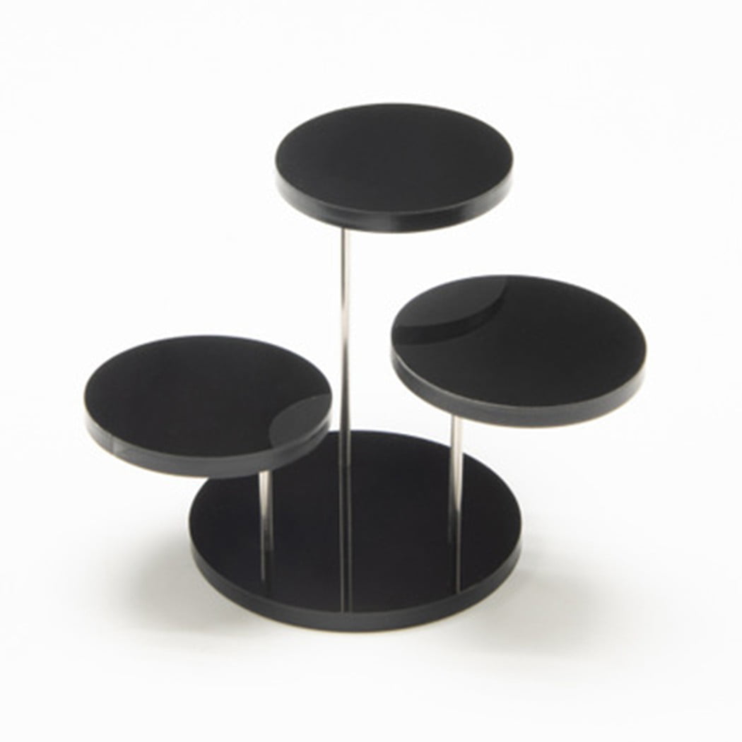 Round Acrylic Products Display Riser Stands, 3 Tier Jewelry Display ...