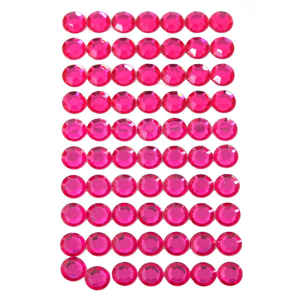 Round Adhesive Diamond Gem Stickers, Garden Rose, 12mm - Walmart.com