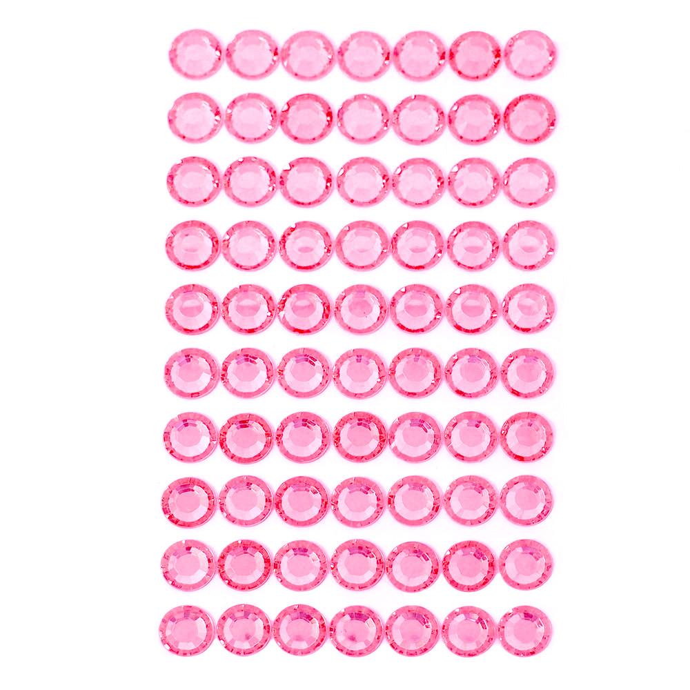 Round Adhesive Diamond Gem Stickers, Hot Pink, 12mm - Walmart.com