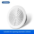 Round Adjustable Wall Vent Cover Interior Ventilation Grille ABS Air ...