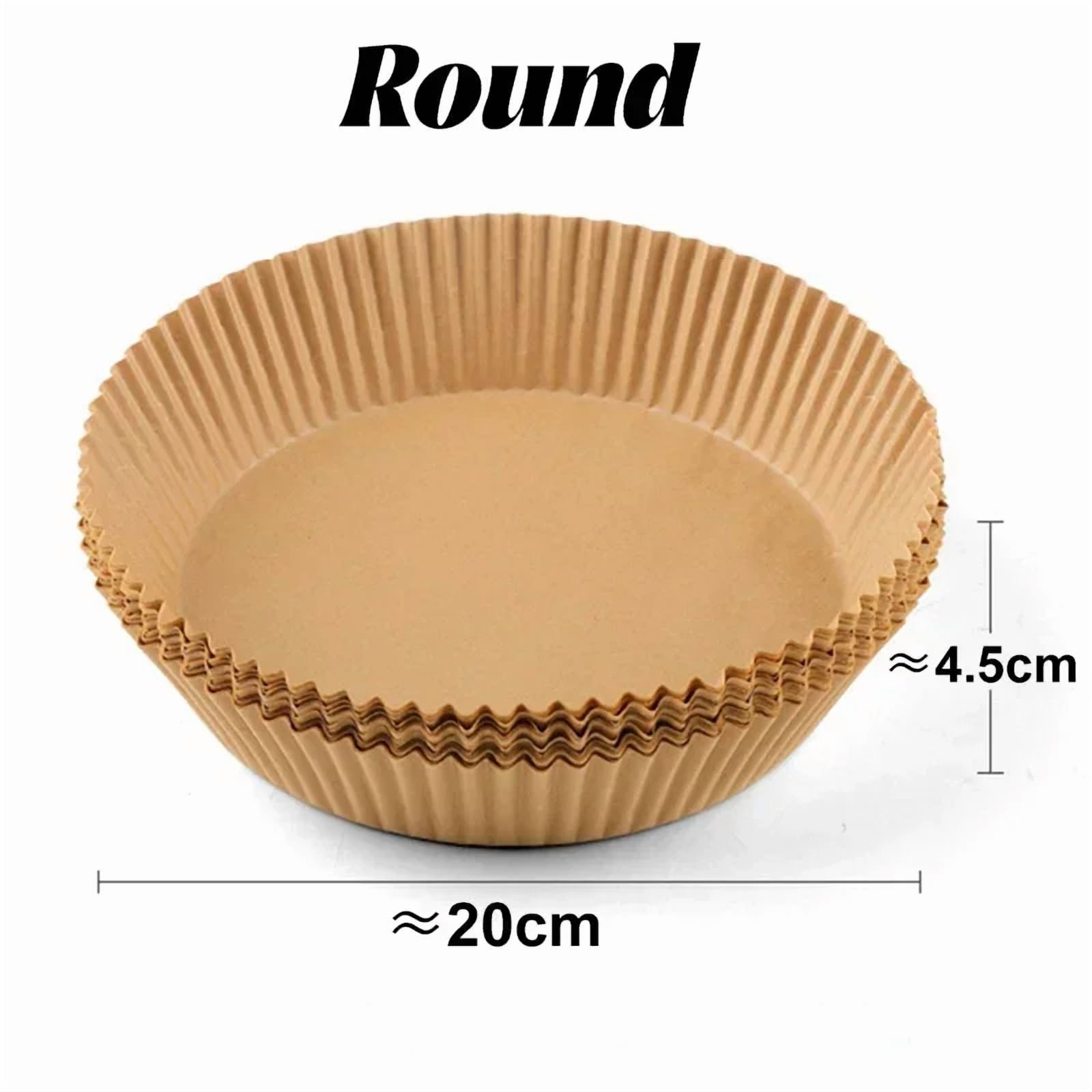 Round Air Fryer Paper Disposable Non-Stick Airfryer Baking Papers ...