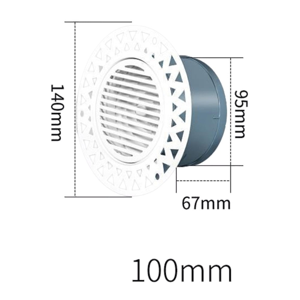 Round Air Vent 75/100mm Ceiling Diffusers Grill Cover Wall Extractor Fan Vent 100mm - Walmart.com