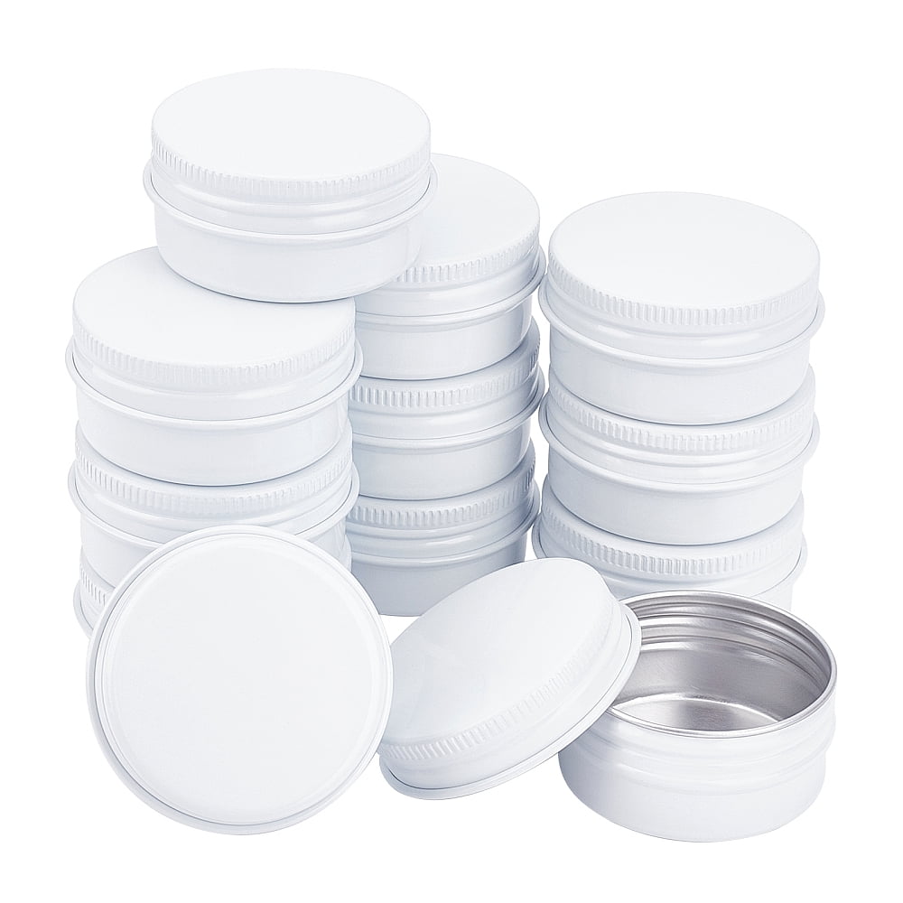Round Aluminium Tin Cans Aluminium Jar Storage Containers for Cosmetic ...