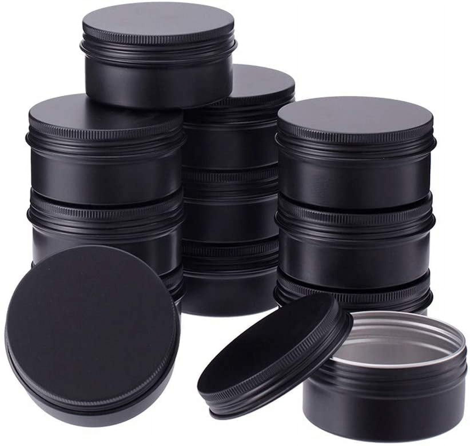 Round Aluminium Tin Cans Aluminium Jar Storage Containers for Cosmetic ...