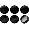 Round Aluminum Louver with Insect Screen, 2 Inches, Black (6) - Walmart.com