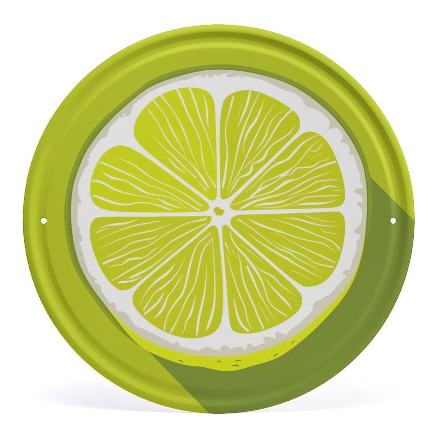 Round Aluminum Sign Lemon Summer Vintage Metal Tin Signs Metal Plaque ...
