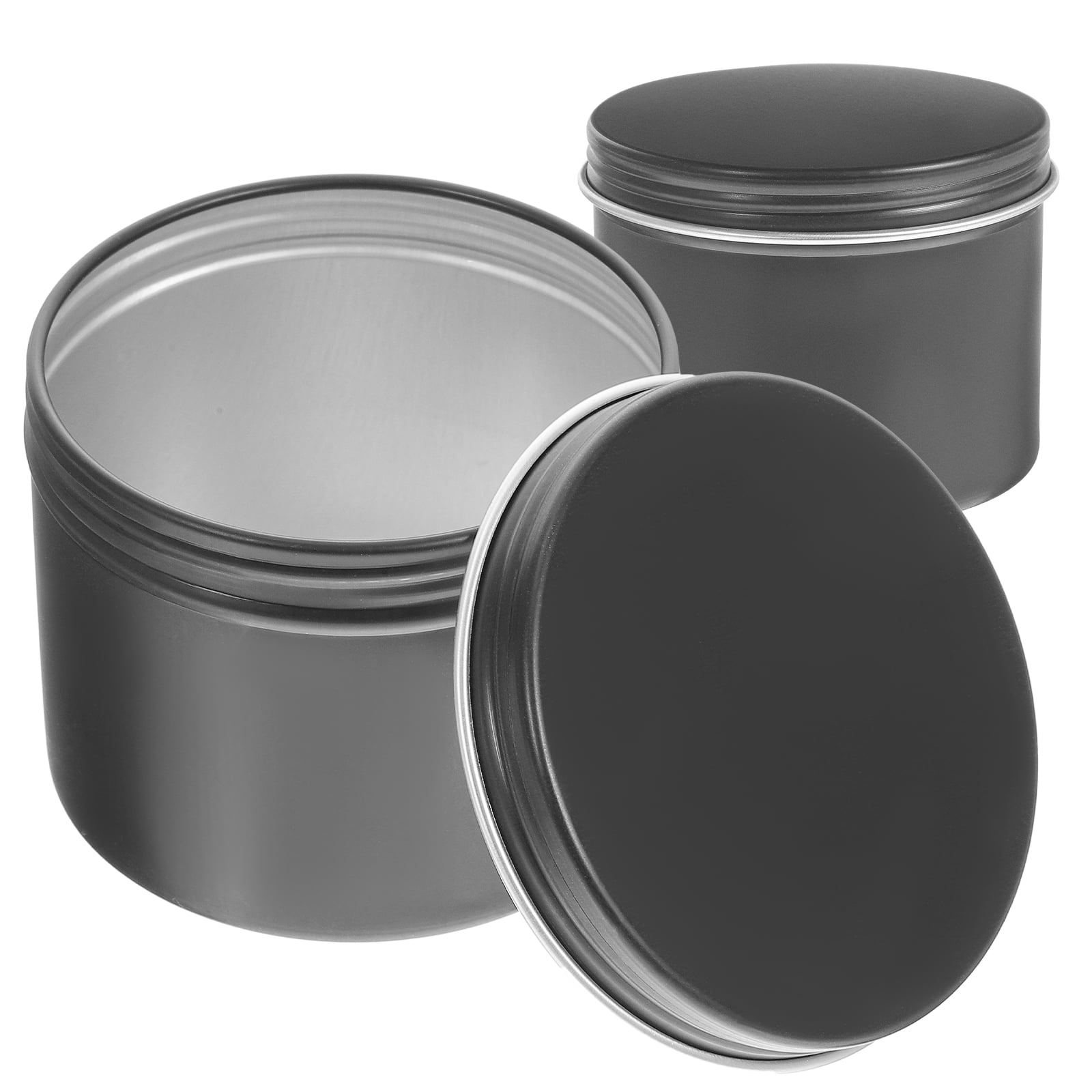 Round Aluminum Tin Jar Can: 4pcs 120ml Metal Storage Jar with Screw ...