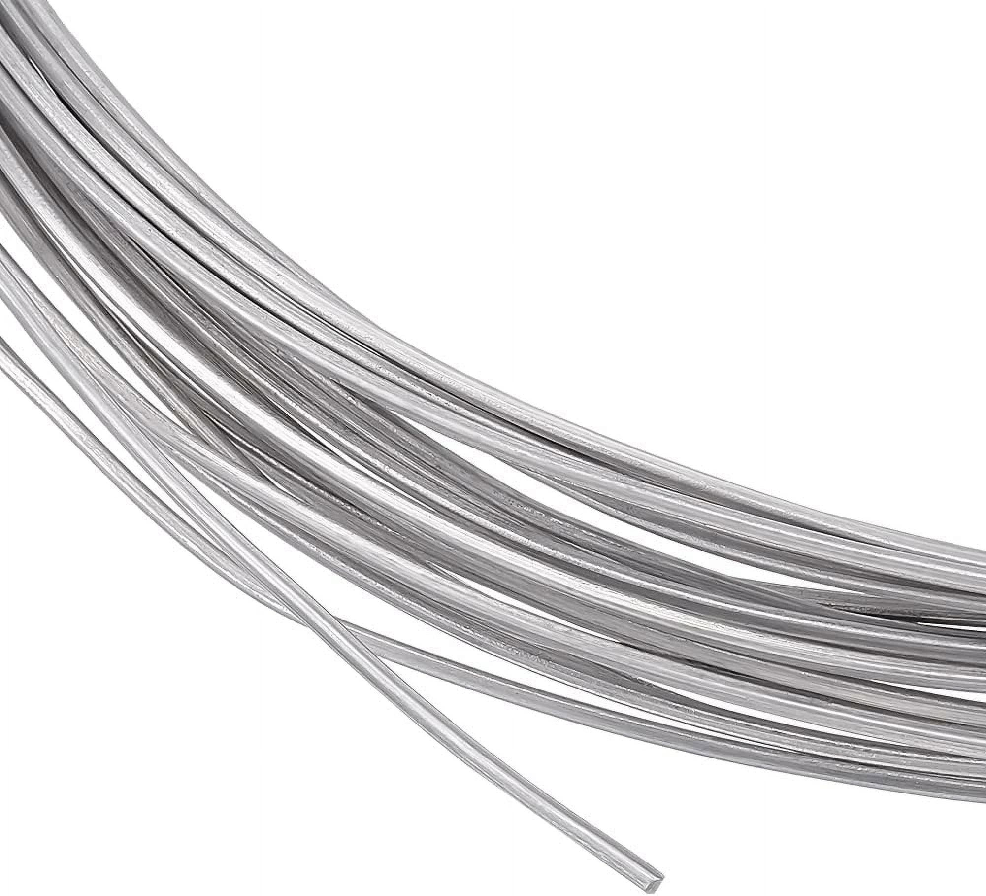Round Aluminum Wire Square Silver 1x1mm about 32.81 Feet(10m)/Roll ...