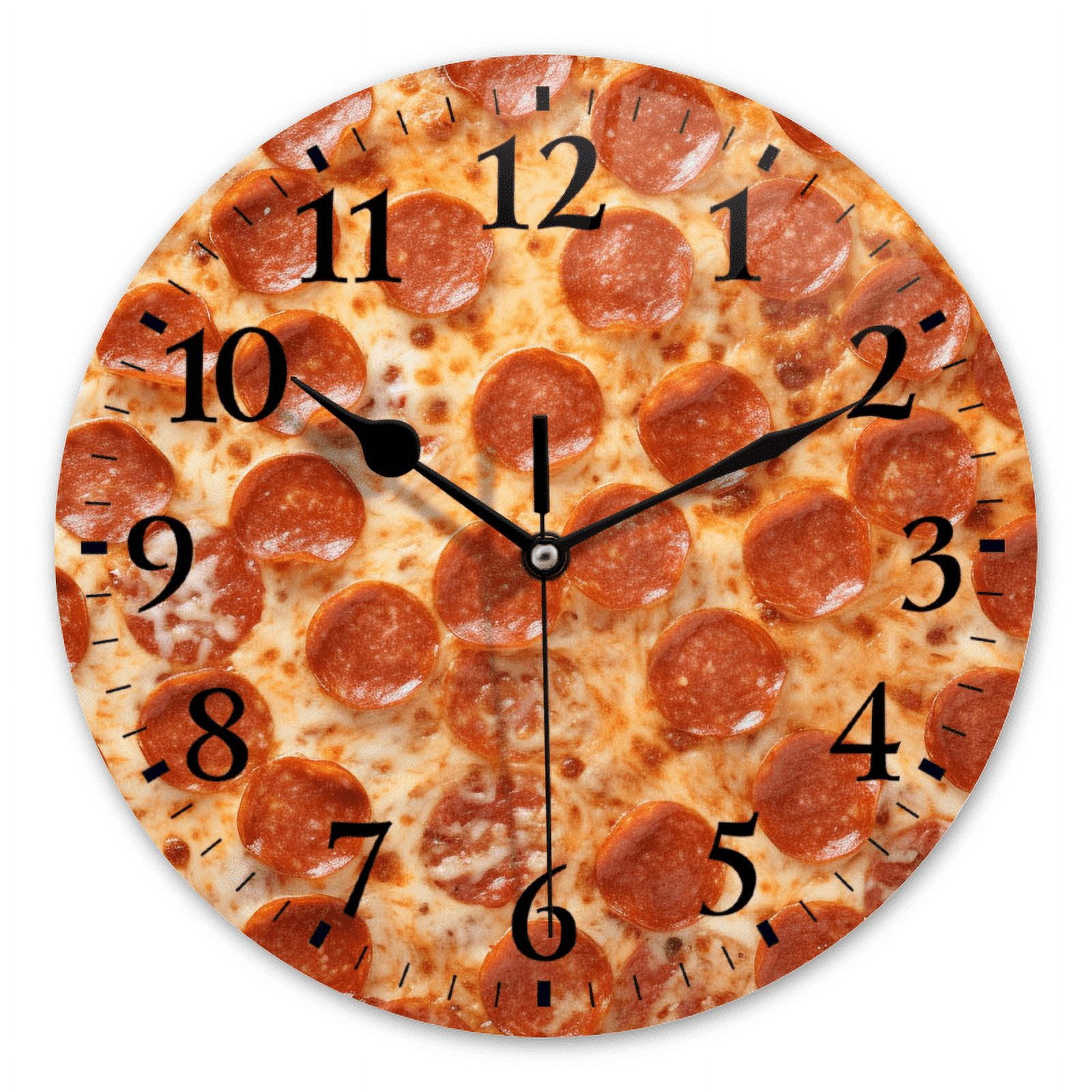 Round Analog Wall Clocks Battery Operated Modern Clock Non-Ticking Silent Clocks Decorative for ...