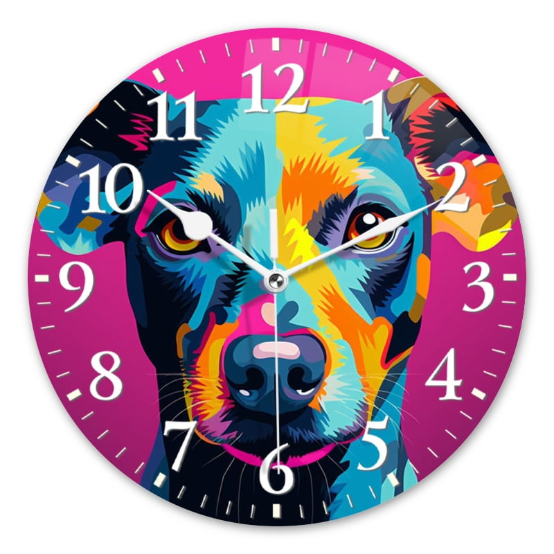 Decorative Round Wall Clocks Non-Ticking Silent Battery Operated Clocks ...