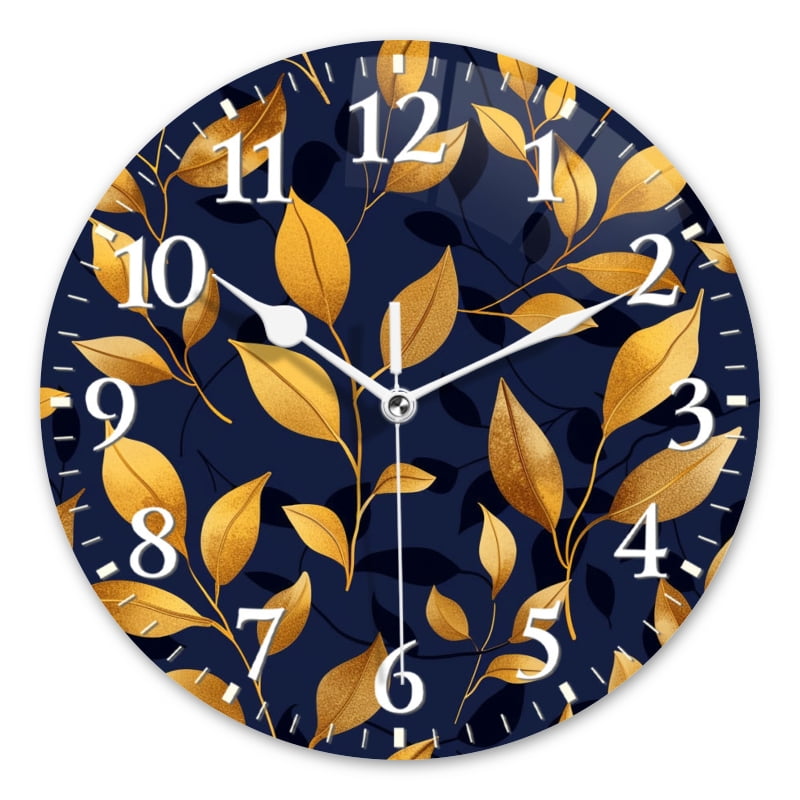 Round Analog Wall Clocks with Non-Ticking Sweep Movement,Battery ...
