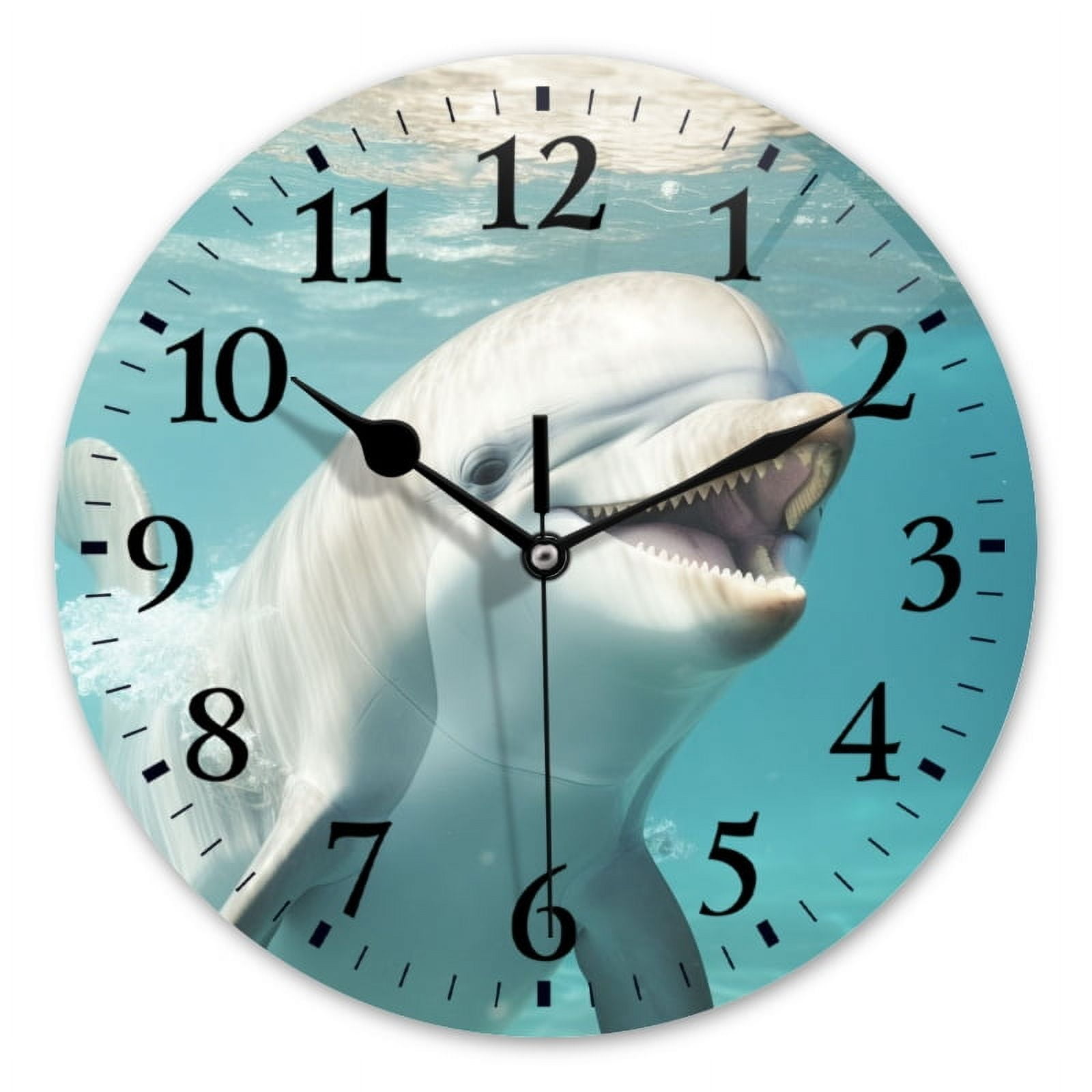 Non-Ticking Silent Wall Clocks Battery Operated Personalized Decor ...