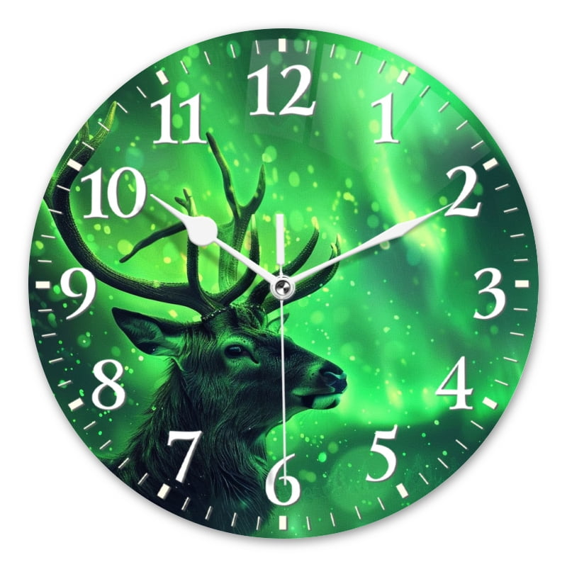 Round Analog Wall Clocks with Non-Ticking Sweep Movement,Battery ...