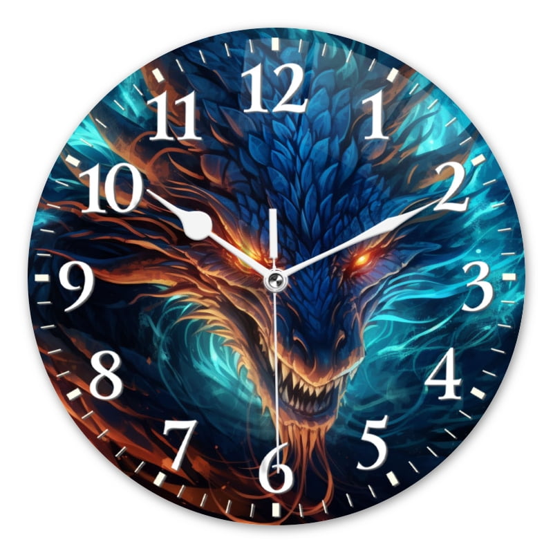 Round Analog Wall Clocks with Non-Ticking Sweep Movement,Battery ...