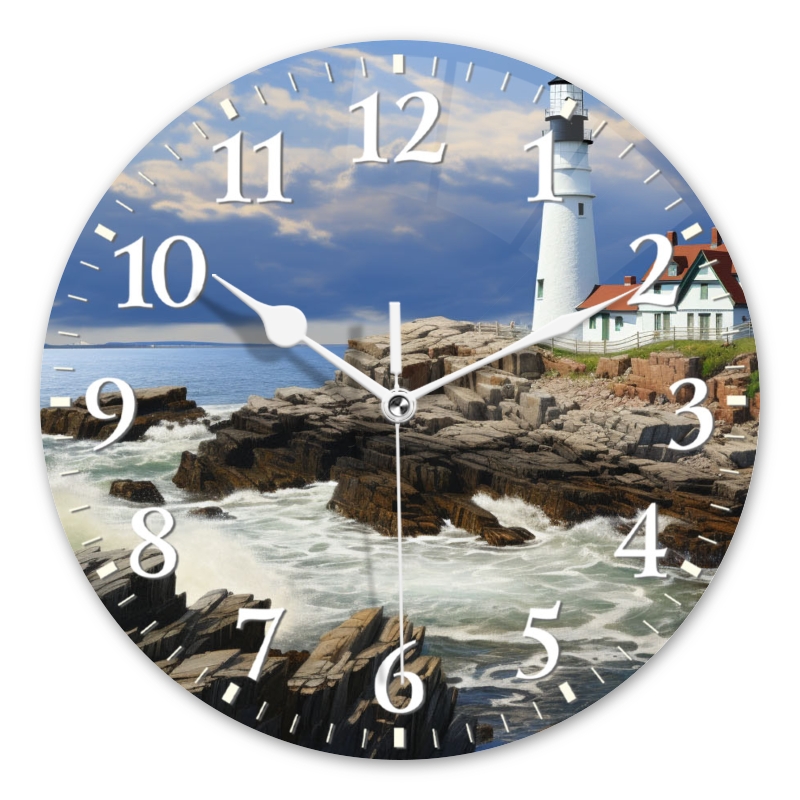 Round Analog Wall Clocks with Non-Ticking Sweep Movement,Battery Operated Clcoks Decorative for ...