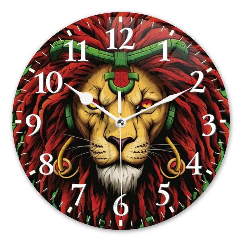 Decorative Round Wall Clocks Non-Ticking Silent Battery Operated Clocks ...