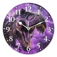 Decorative Round Wall Clocks Non-Ticking Silent Battery Operated Clocks ...
