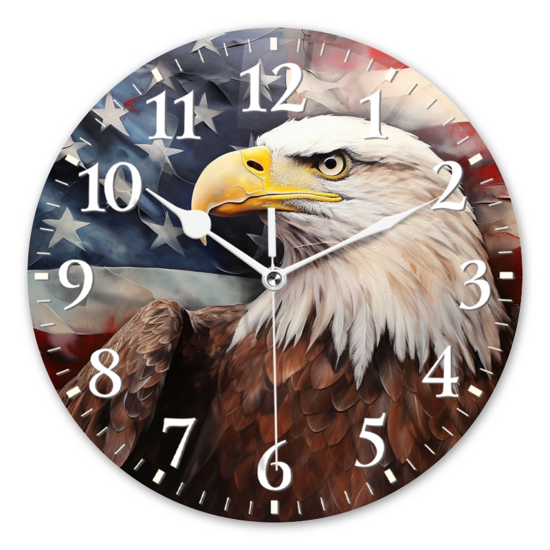 Round Analog Wall Clocks with Non-Ticking Sweep Movement,Battery ...