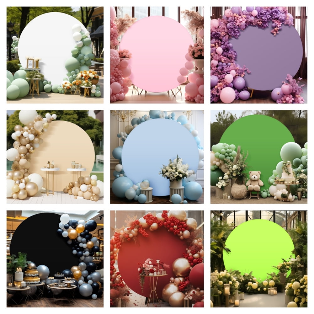 Round Arch Backdrop Cover 6ft/6.5ft/7.2ft Wrinkle Resistant Machine ...