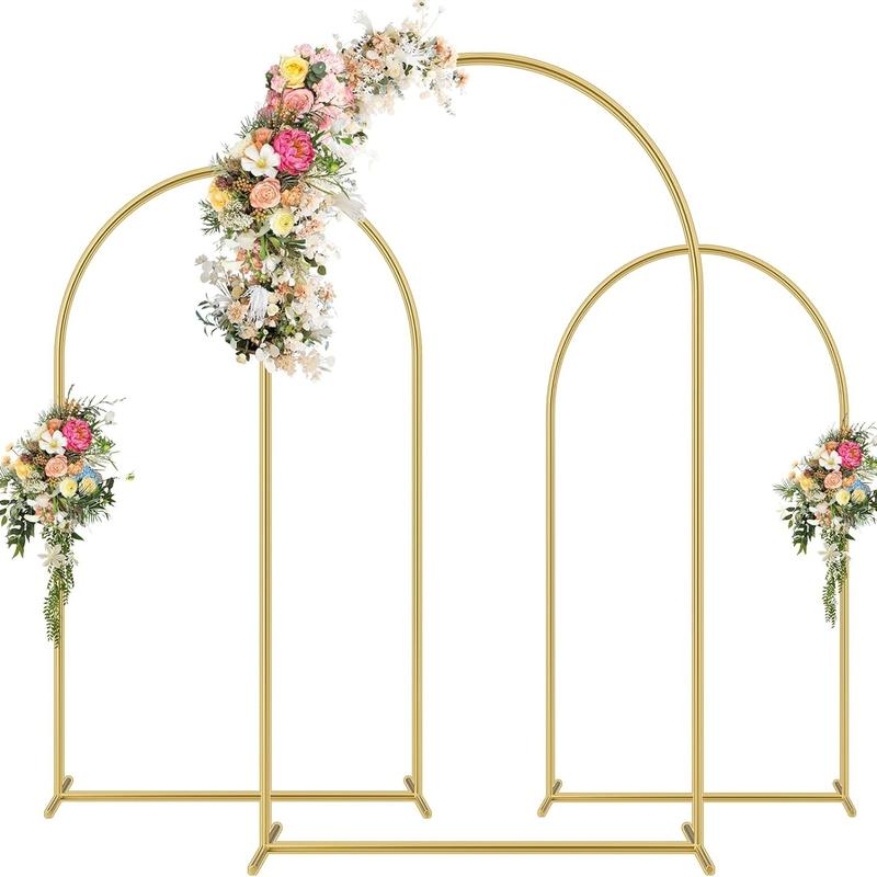 Round Arch Stand kit Metal Circle Backdrop Stand Wedding Arches with ...