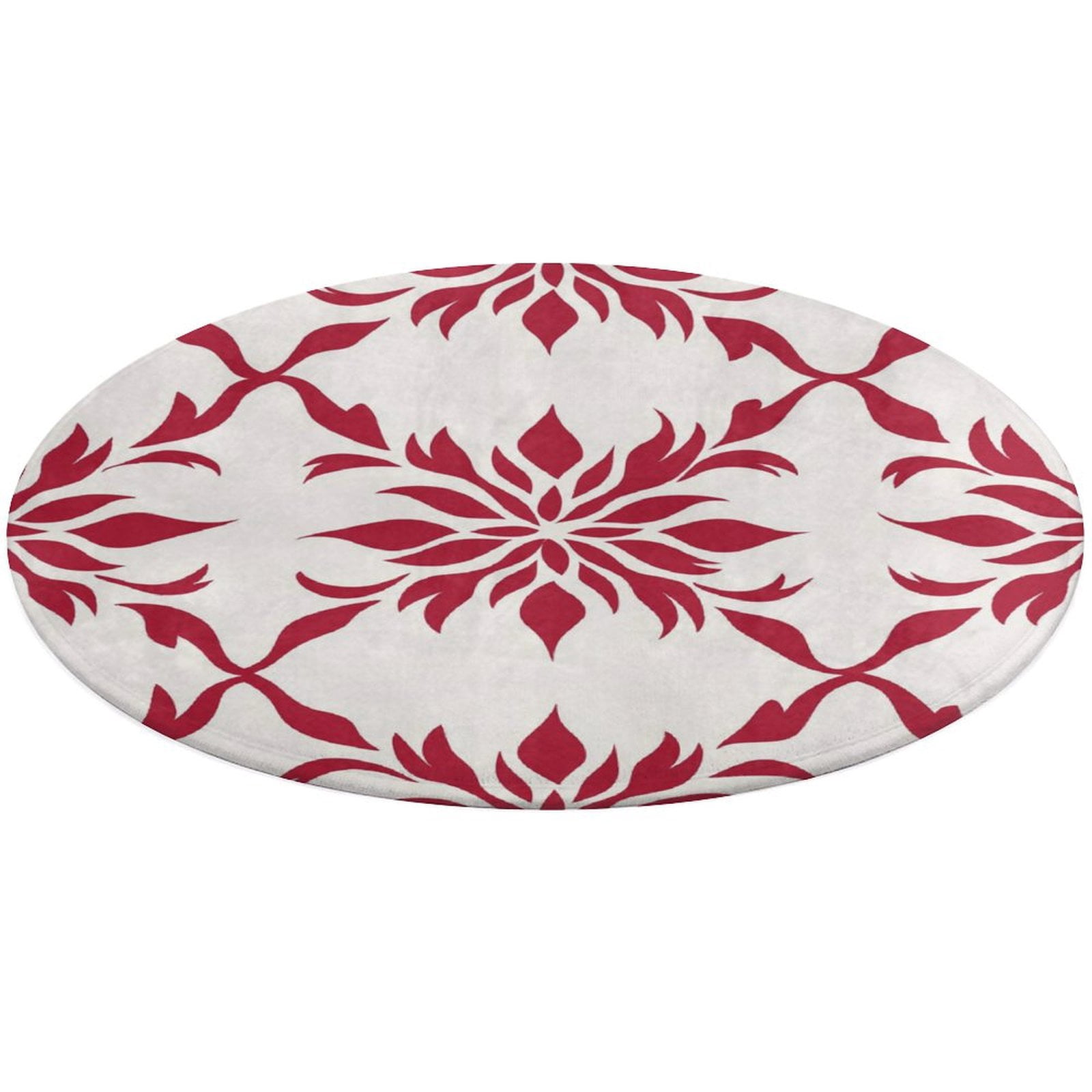 Round Area Rug Bohemian Color Indoor Floor Area Mat Stain-Proof Mat Non ...