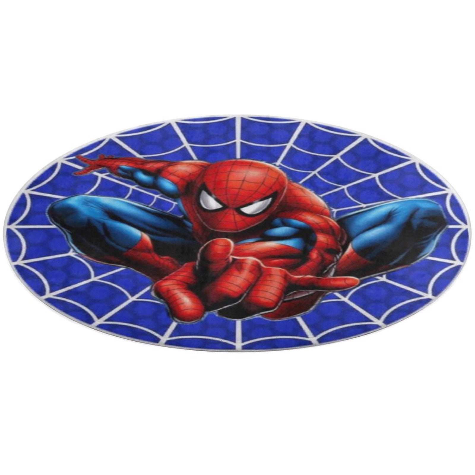 Round Area Rug Cartoon Spider Man Non Slip Circle Rug Carpet Washable ...
