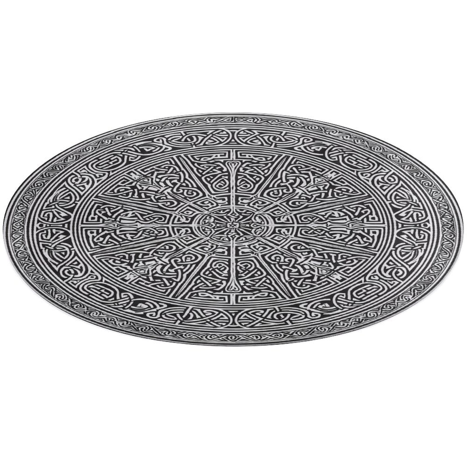 Round Area Rug Celtic Knotwork Circular Design Indoor Floor Area Mat ...