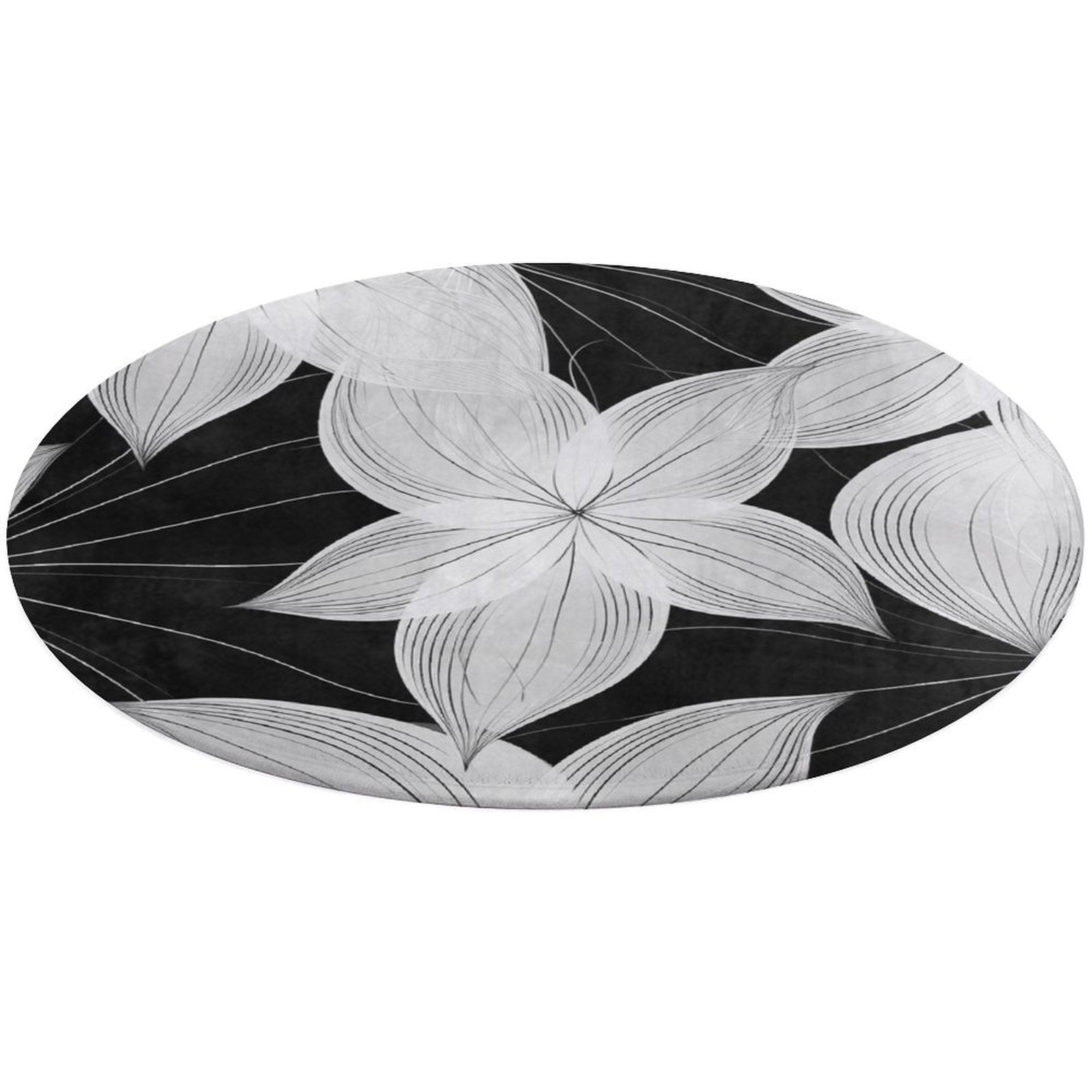 Round Area Rug Colorful Floral Bohemia Indoor Floor Area Mat Stain ...