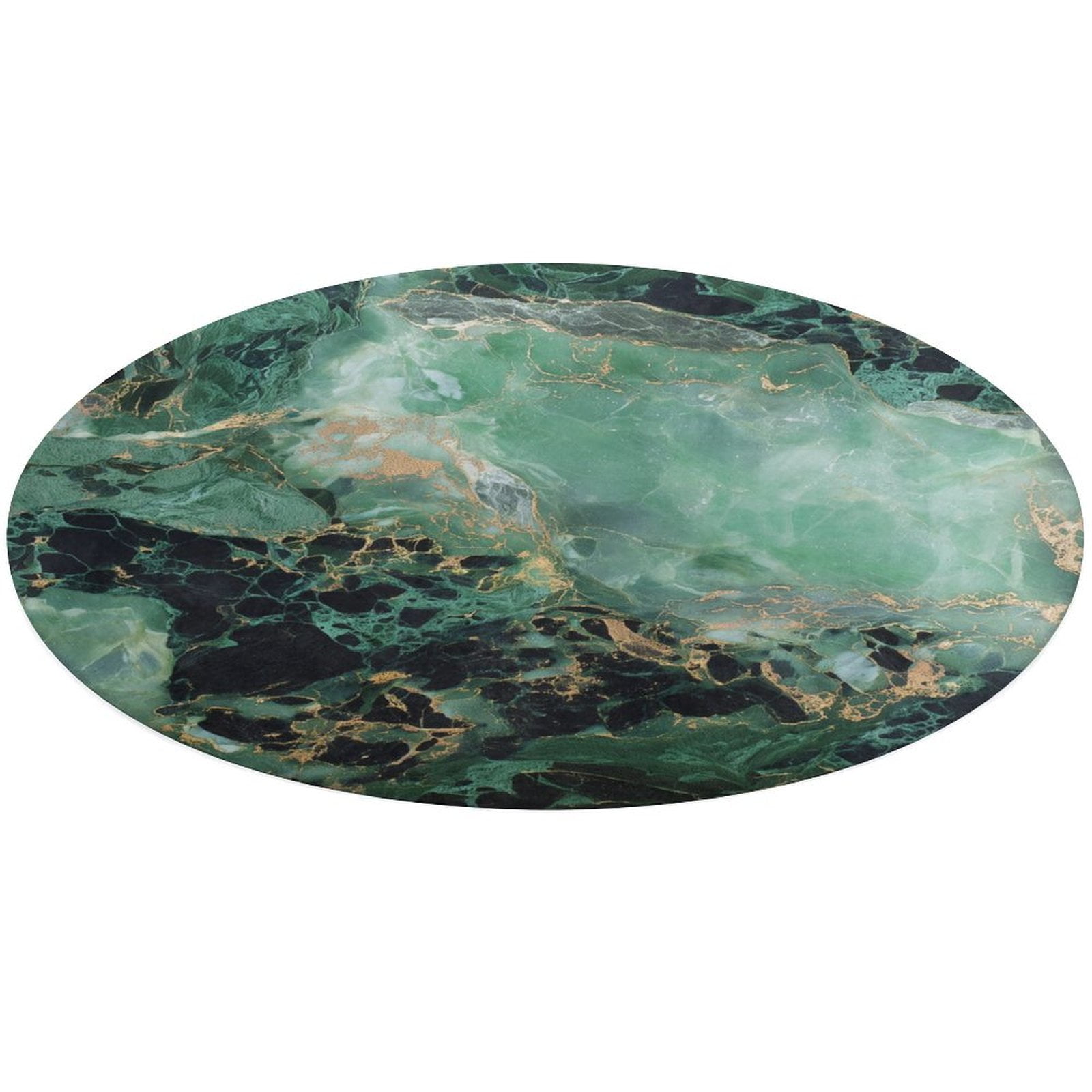 Round Area Rug Marble Texture Indoor Floor Area Mat Stain-Proof Mat Non ...