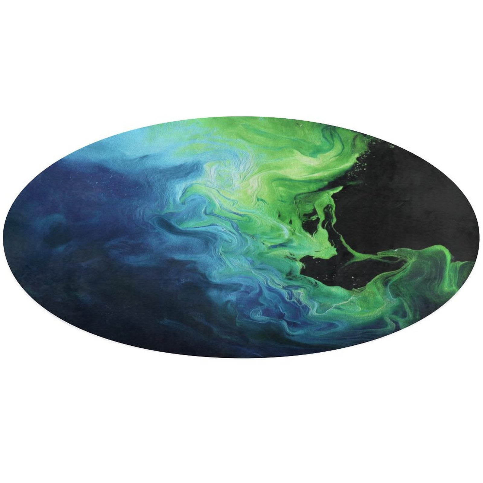 Round Area Rug Marble Texture Indoor Floor Area Mat Stain-Proof Mat Non ...