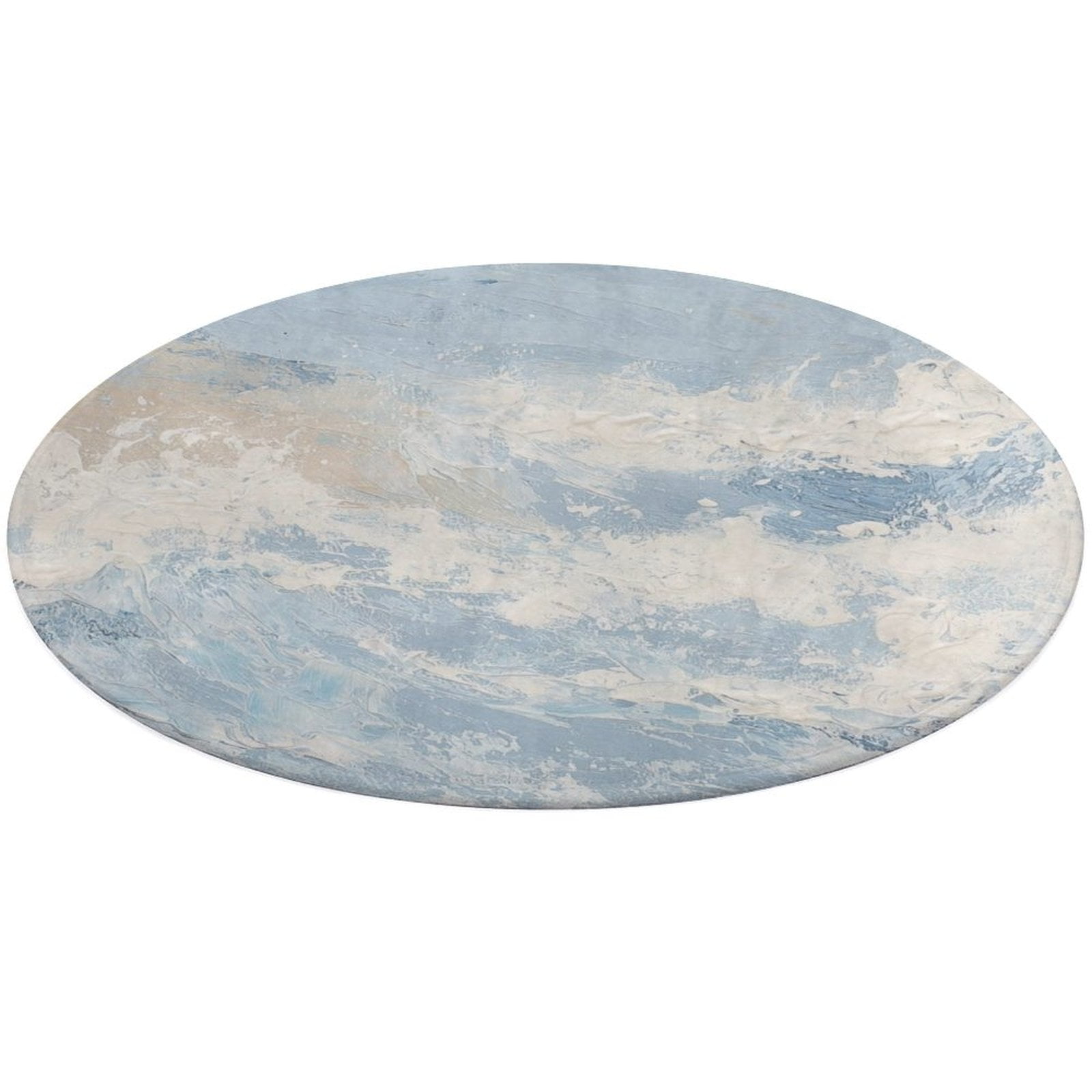 Round Area Rug Marble Texture Indoor Floor Area Mat Stain-Proof Mat Non ...