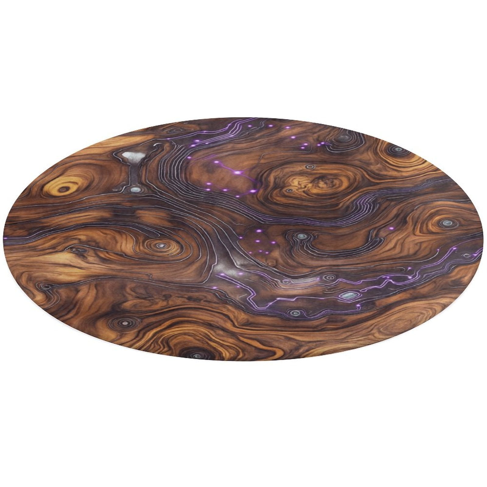 Round Area Rug Wood Grain Texture Indoor Floor Area Mat Stain-Proof Mat ...