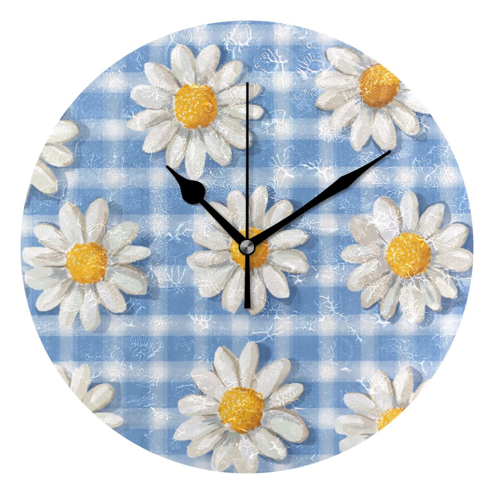 Round Art Wall Clock - Decorative Creative Dual-Use Clock with Oil ...
