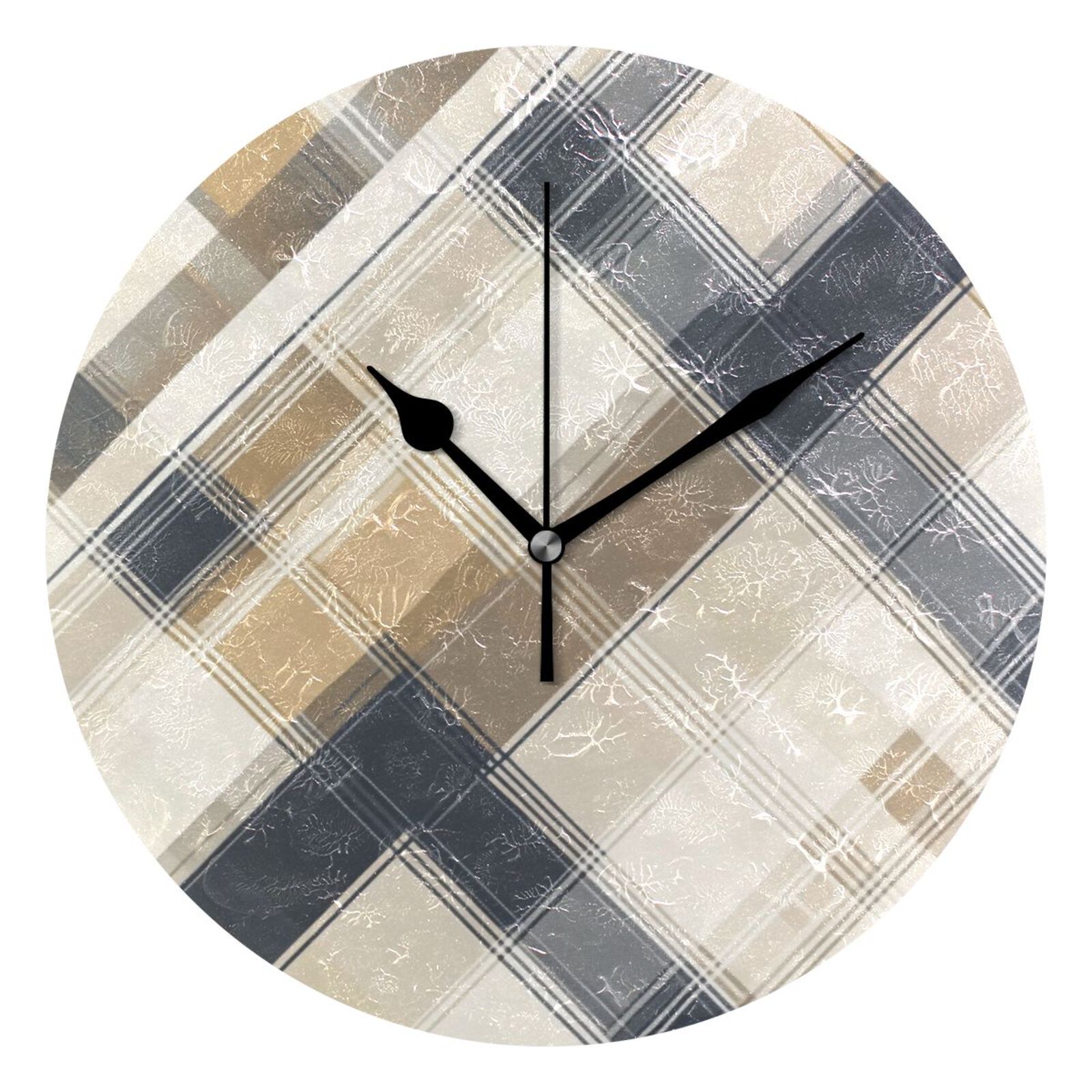 Round Art Wall Clock - Decorative Creative Dual-Use Clock with Oil ...