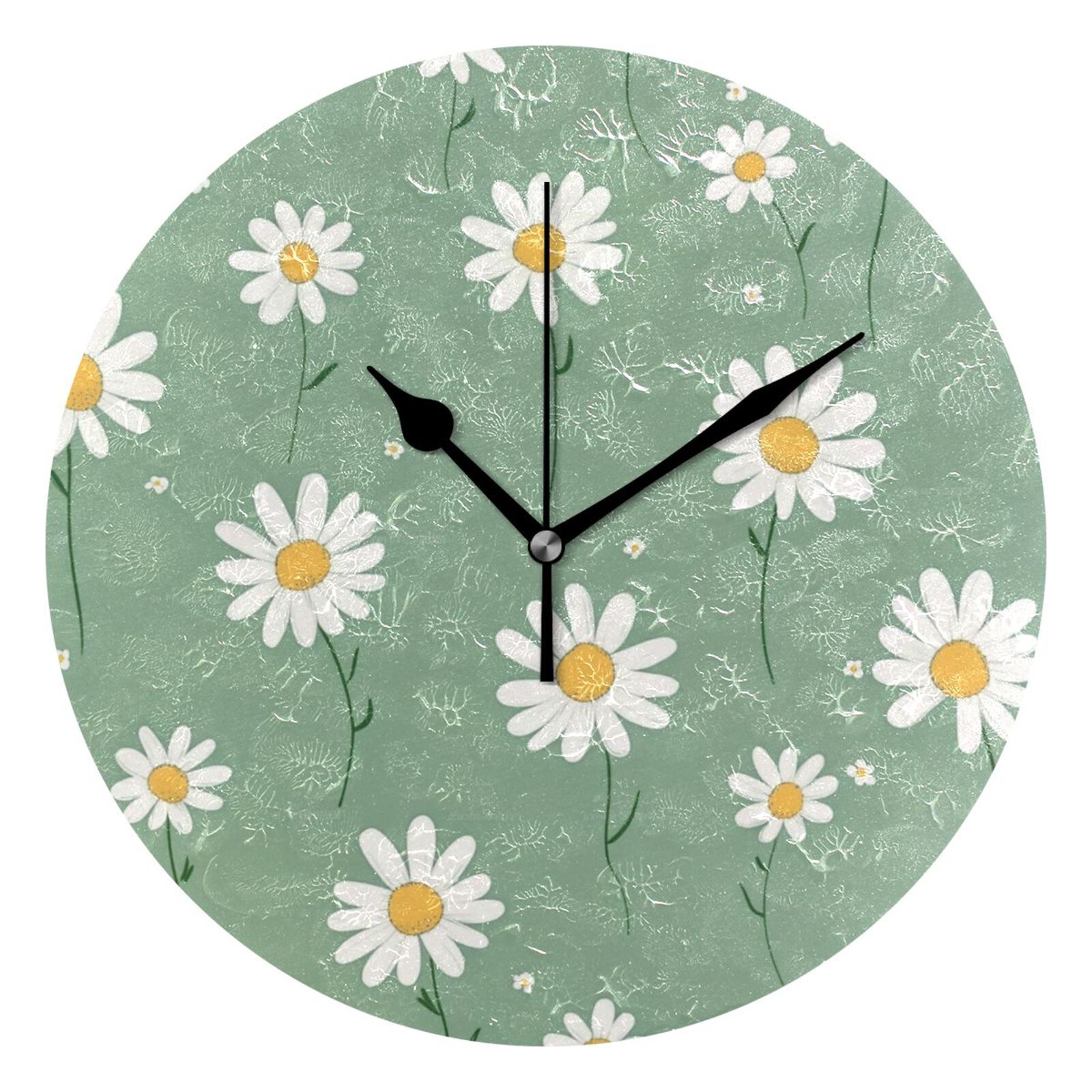 Round Art Wall Clock - Decorative Creative Dual-Use Clock with Oil ...
