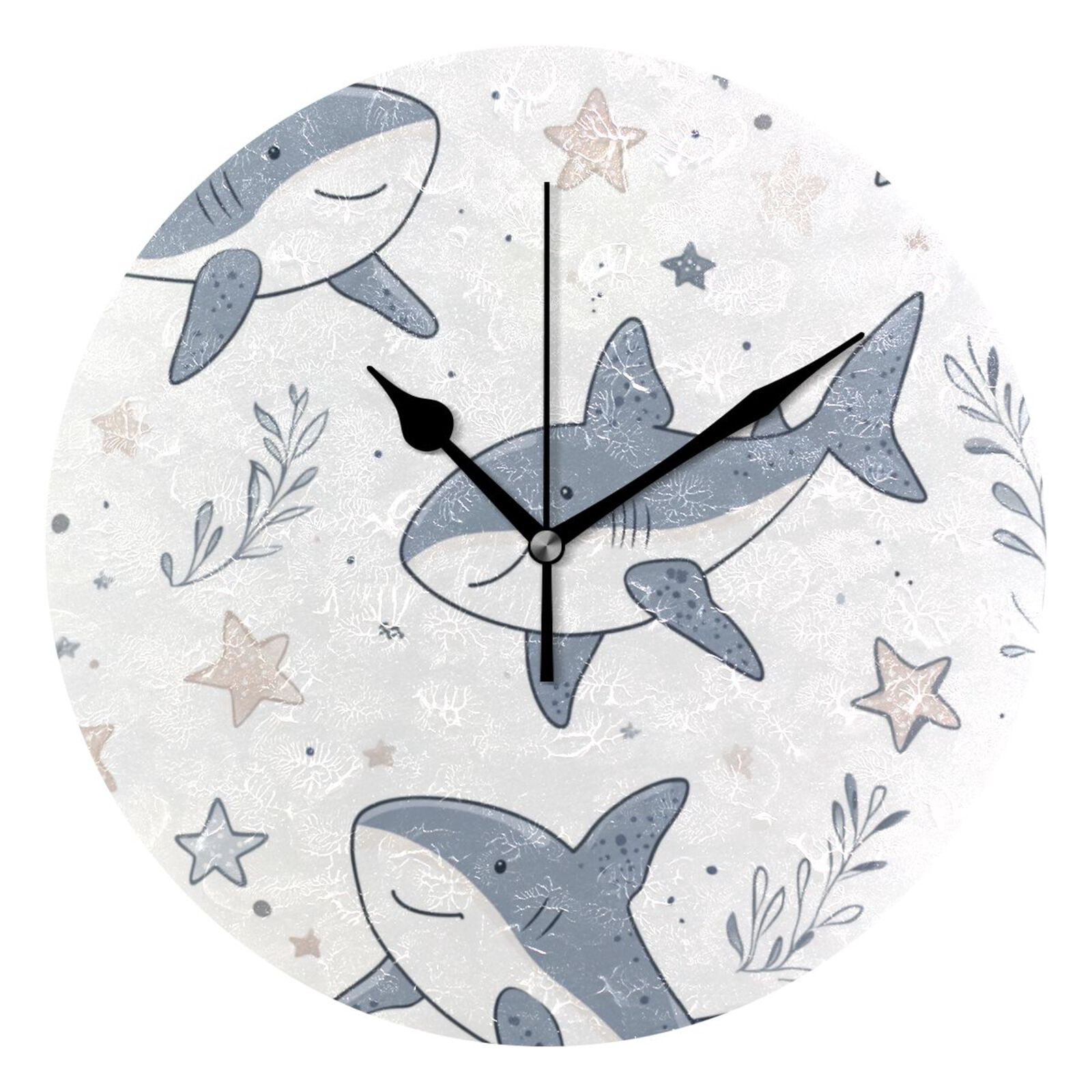 Round Art Wall Clock - Decorative Creative Dual-Use Clock with Oil ...
