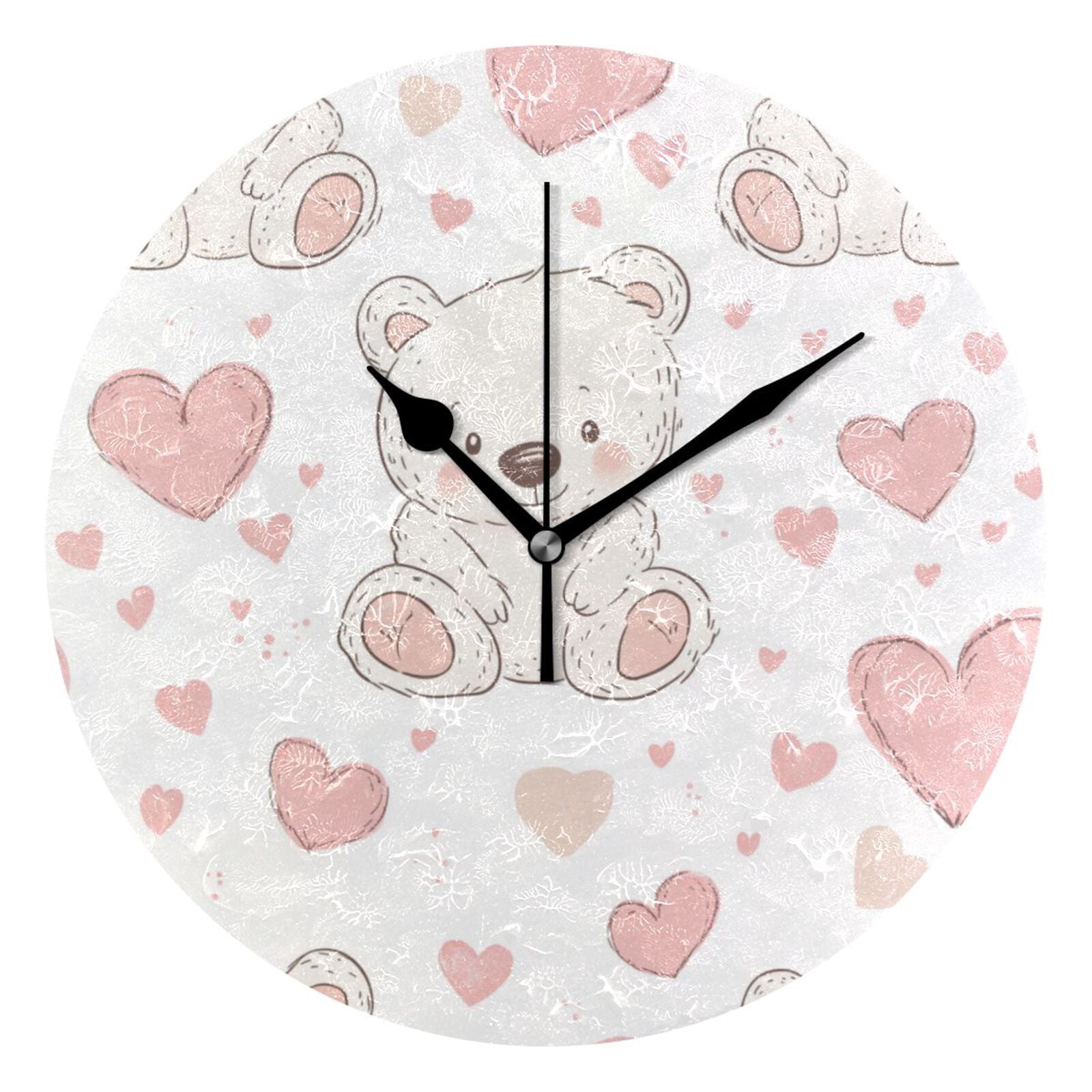Round Art Wall Clock - Decorative Creative Dual-Use Clock with Oil ...