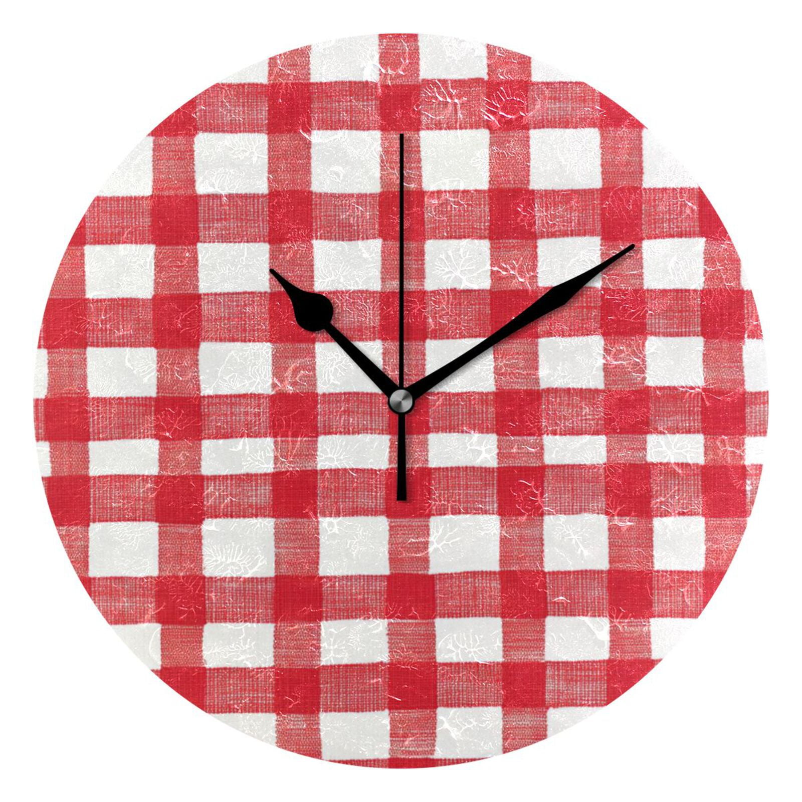 Round Art Wall Clock - Decorative Creative Dual-Use Clock with Oil ...